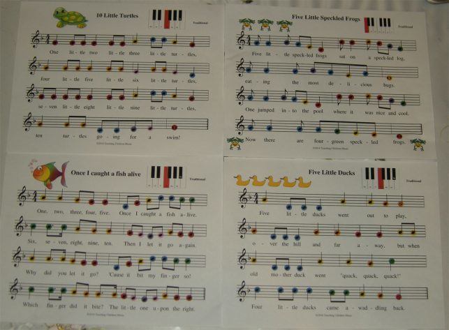 Counting Songs and Activities (Printables)